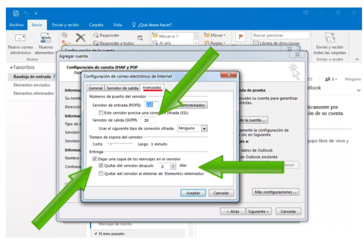 COMO CONFIGURAR UNA CUENTA DE CORREO ELECTRONICO EN OUTLOOK 2016 PARA ...